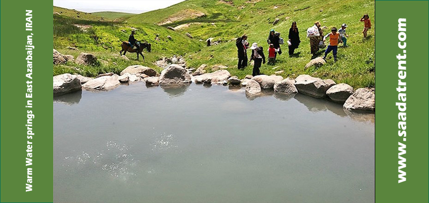 hot Water springs in East Azerbaijan province in Iran